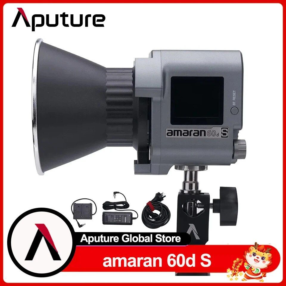 Aputure Amaran 60d S, дневной свет 5600 К, Портативное освещение для ...