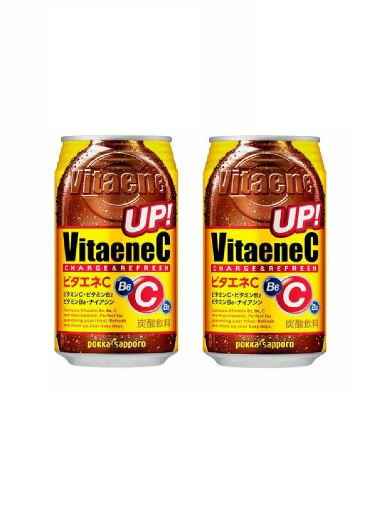 Газированный напиток Pokka Vitaene C, 350 мл х 2 шт - купить с ...