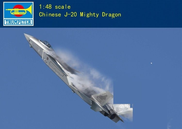 TRUMPETER 05811 1/48 КИТАЙСКИЙ J-20 Могучий дракон 2020 Самолеты ...