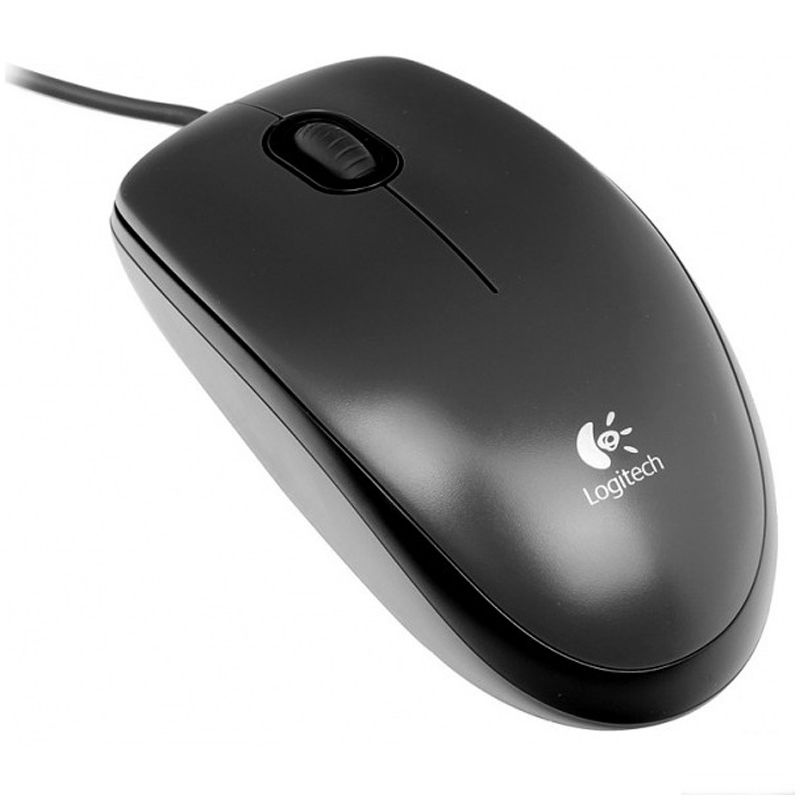 Мышь проводная Logitech проводная M100, черный - купить по выгодной ...