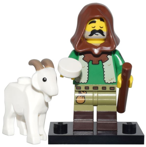 Минифигурка LEGO 71045 Goatherd, Series 25 (Complete Set with Stand and ...