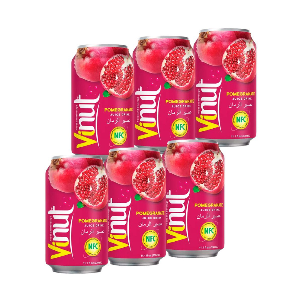 Напиток с соком граната Vinut, 330 мл х 6 шт - купить с доставкой по выгодным ценам в интернет ...