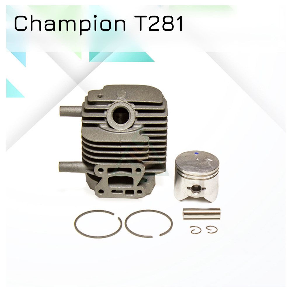 ЦПГ для бензокосы Champion T281 d-34 мм (цилиндро-поршневая группа ...