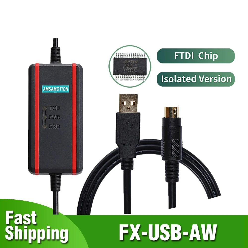 Линия загрузки кабеля программирования ПЛК FTDI FX-USB-AW для ...