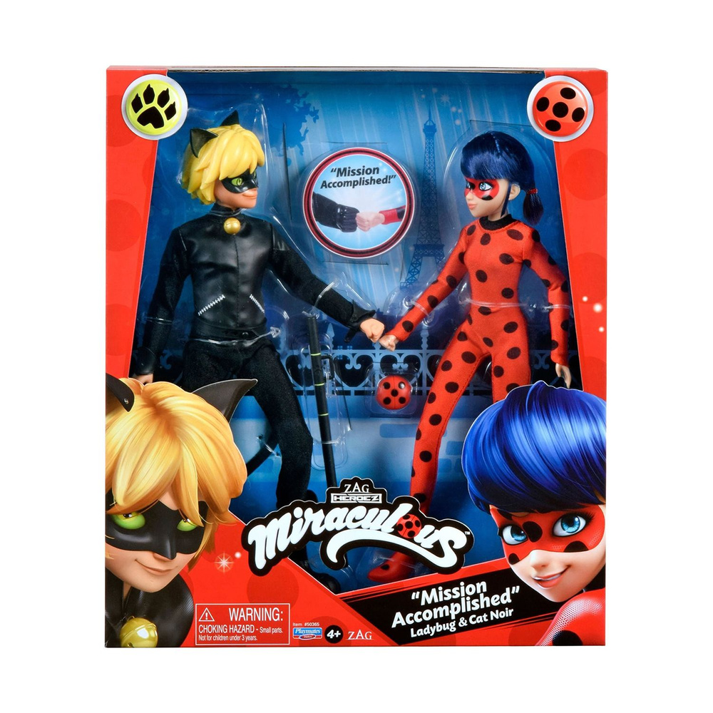 Miraculous Ladybug 2-Pack Action Figures Mission Accomplished. / Миссия ...