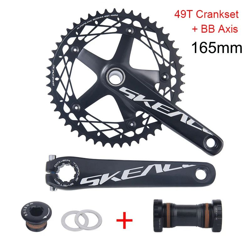 SKEACE 48T 49T 165 мм Коленчатый вал с фиксированной передачей из ...