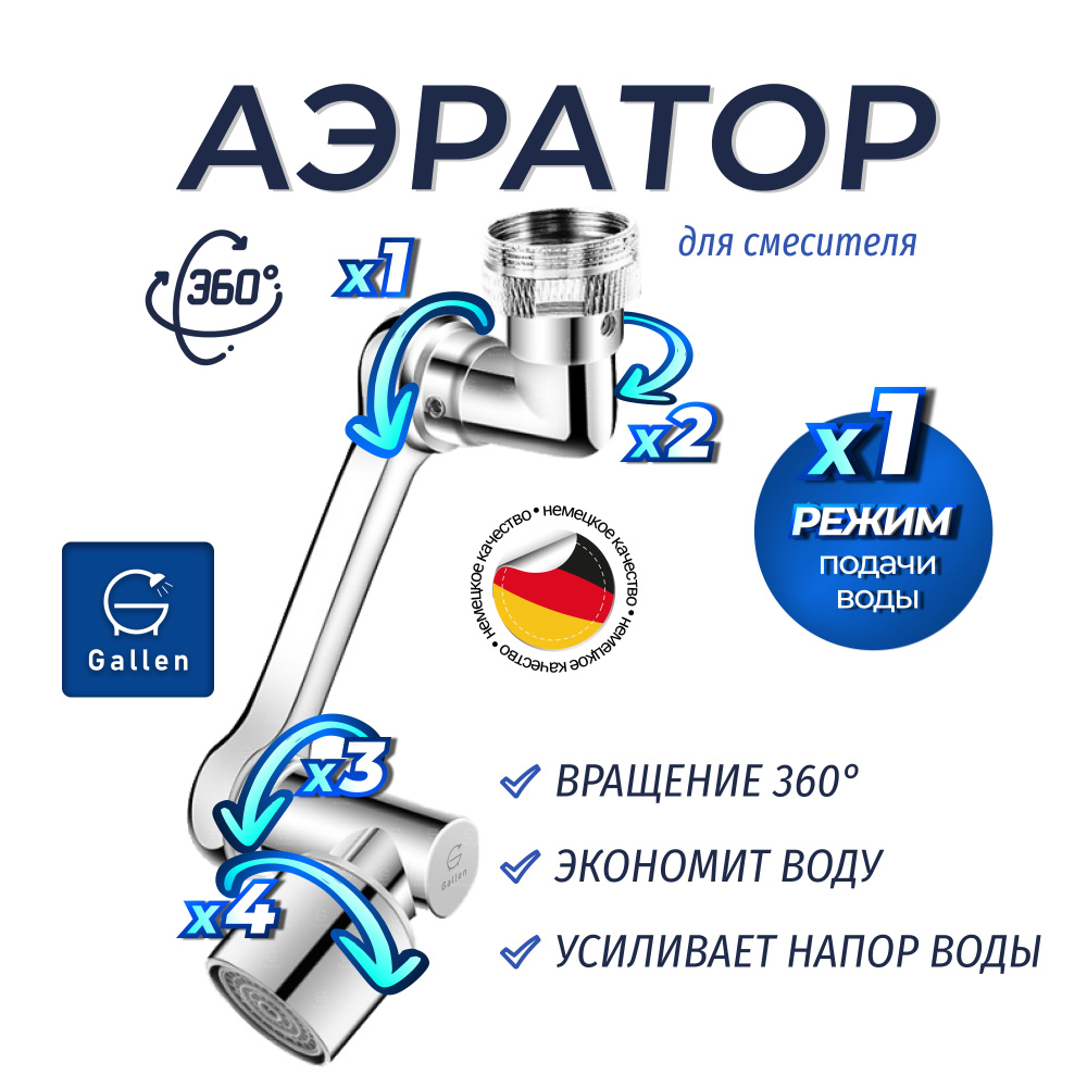 Аэратор для смесителя купить на OZON по низкой цене (1744458259)