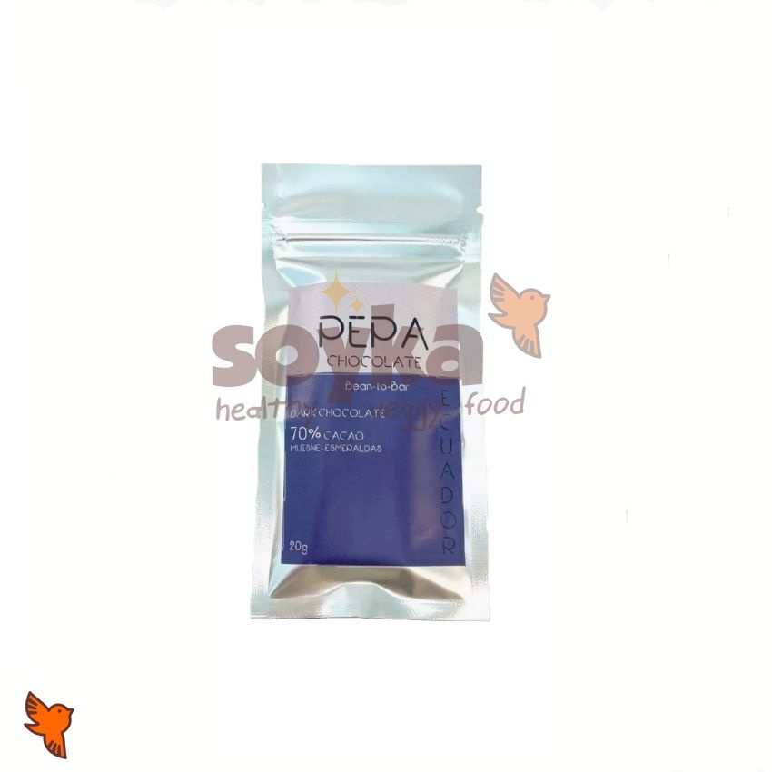Шоколад горький Dark Chocolate 70% Pepa Chocolate, 20г - купить с ...