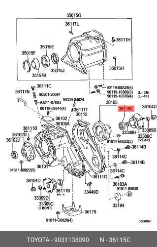 Сальник TOYOTA RAV 4 (2000-2005) купить на OZON по низкой цене (1730417417)