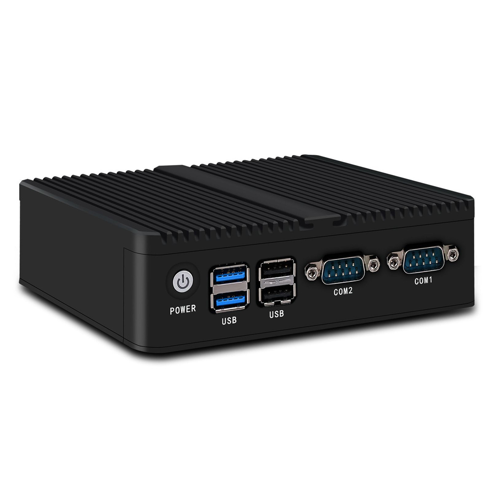 Мини-ПК Мини промышленный ПК, HD/VGA/2 RJ45 Gigabit Ethernet/Dual Band ...