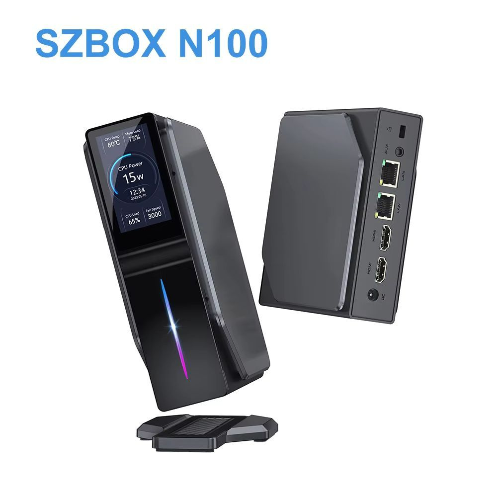 SZBOX Мини-ПК S1 N100 (Intel Alder Lake N100, RAM Отсутствует, Intel UHD Graphics, Без ОС), s1 ...