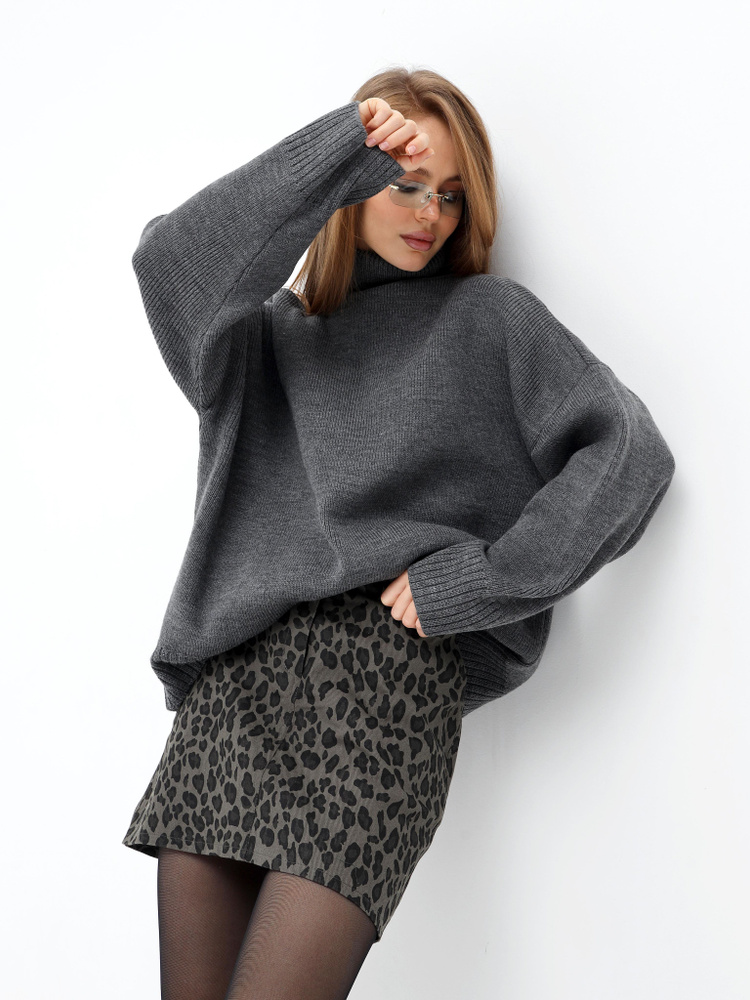 Свитер Женский UZAR серый, серый графит Акрил, размер универсальный Без ...