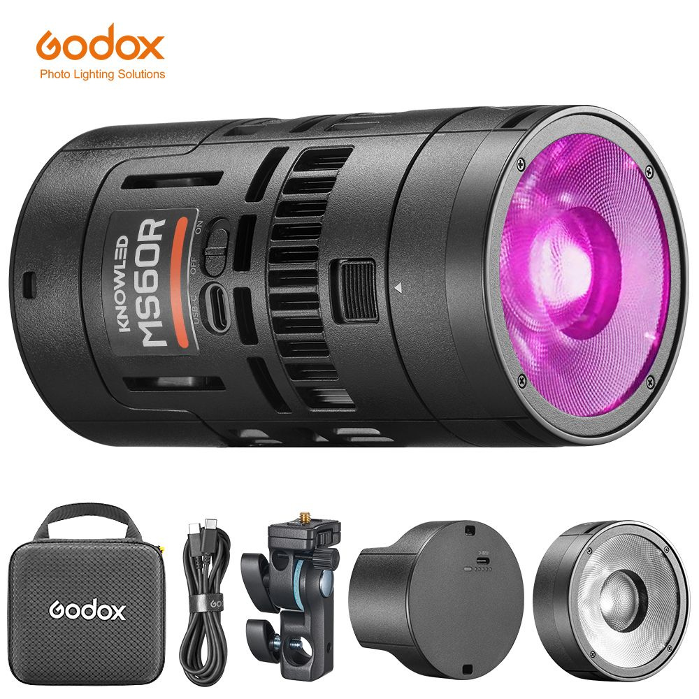 Godox MS60R Полноцветный светодиодный фонарь 1800-10000K купить на OZON ...