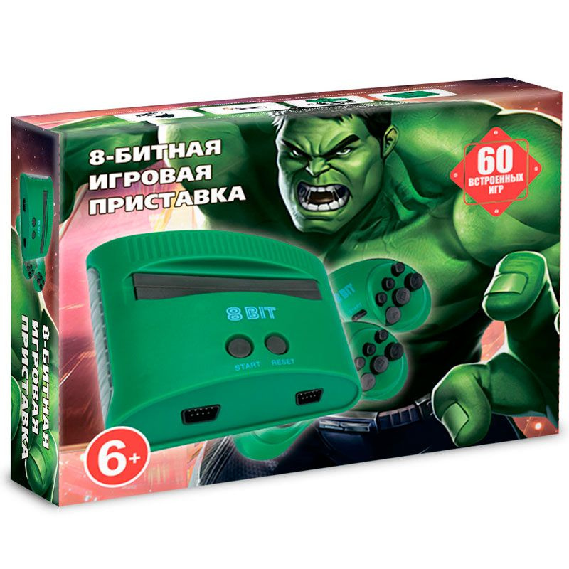 Игровая приставка 8-bit HULK (60 игр) купить на OZON по низкой цене ...