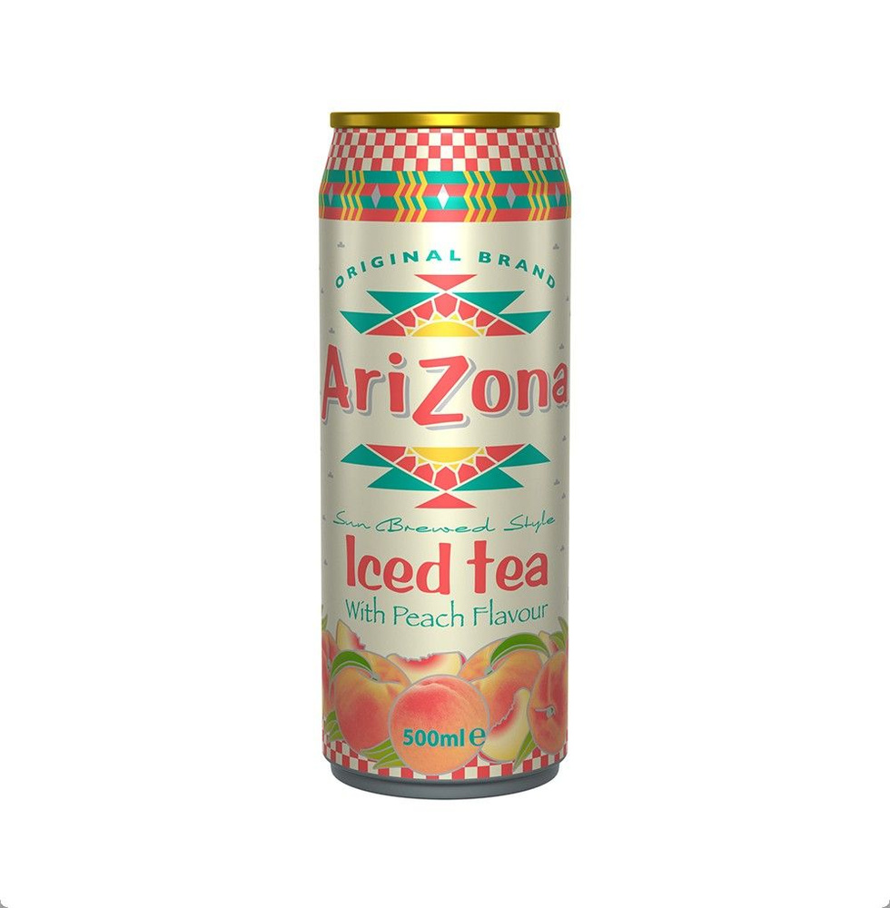 Напиток негазированный AriZona Peach Tea черный чай со вкусом персика 0 ...
