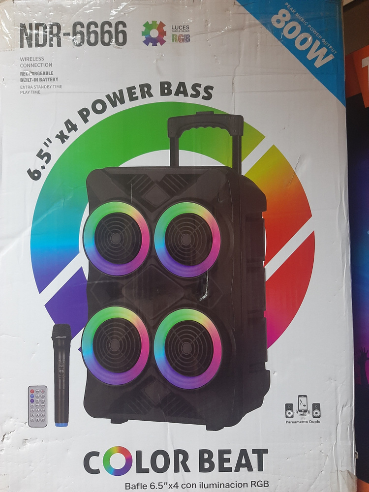 Портативная блютуз колонка NDR-6666 купить на OZON по низкой цене (1865877208)