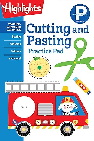 Preschool Cutting and Pasting: Scissor Skills Activity Book for ...