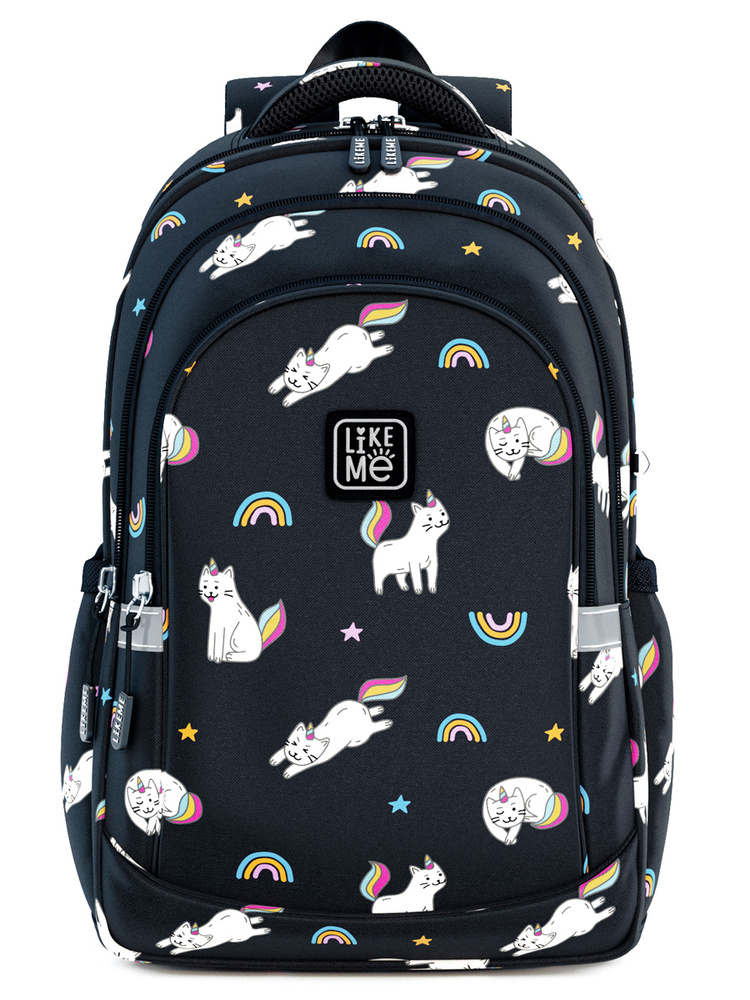 Школьный рюкзак Like.Me School Котикорны купить на OZON по низкой цене ...