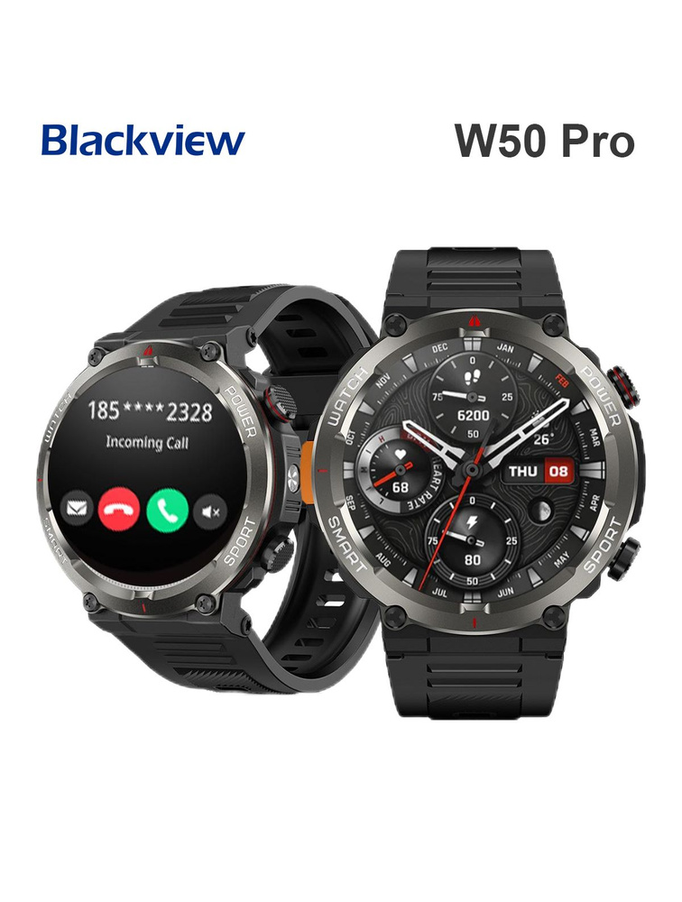Blackview Смарт-часы Blackview W50 Pro 1,45-дюймовый, степень защиты от ...