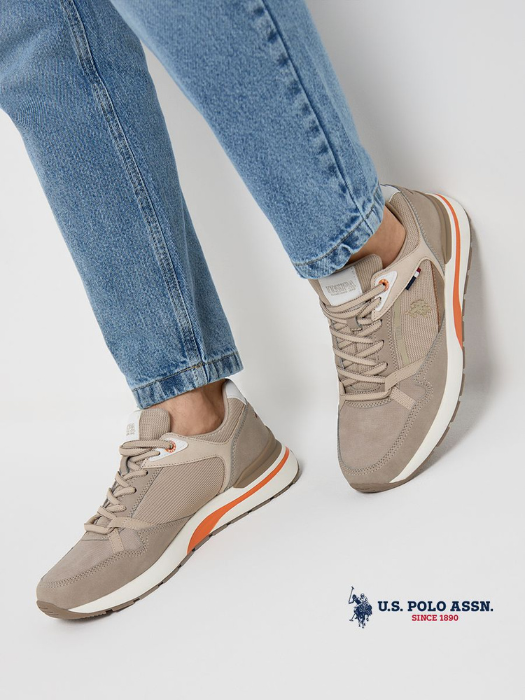 Кроссовки Мужской U.S. POLO ASSN. Искусственная кожа, Текстиль Бег, Фитнес, размер 43 6 На любой ...