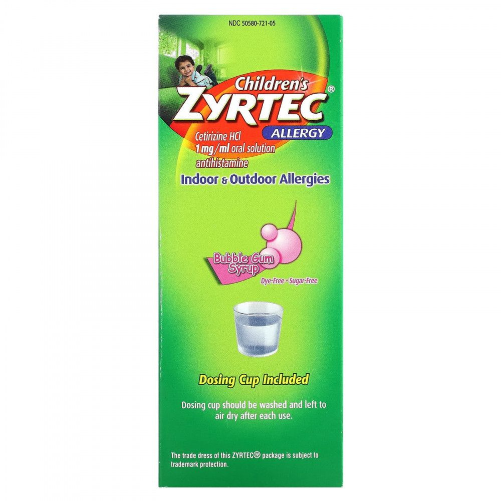 Zyrtec, Children's Allergy, Relief Syrup, для детей от 2 лет ...