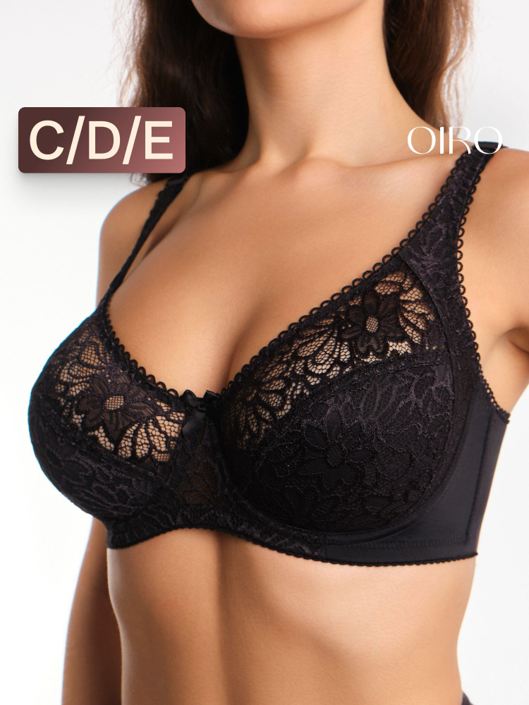 Бюстгальтер Женский OIRO, размер 80C черный Повседневный Китай Крючки купить c доставкой на OZON ...