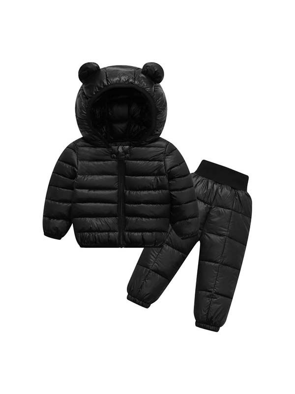 Комплект одежды Мальчики, Девочки MOOCIE Повседневный черный, размер 110 Полиэфирное волокно ...