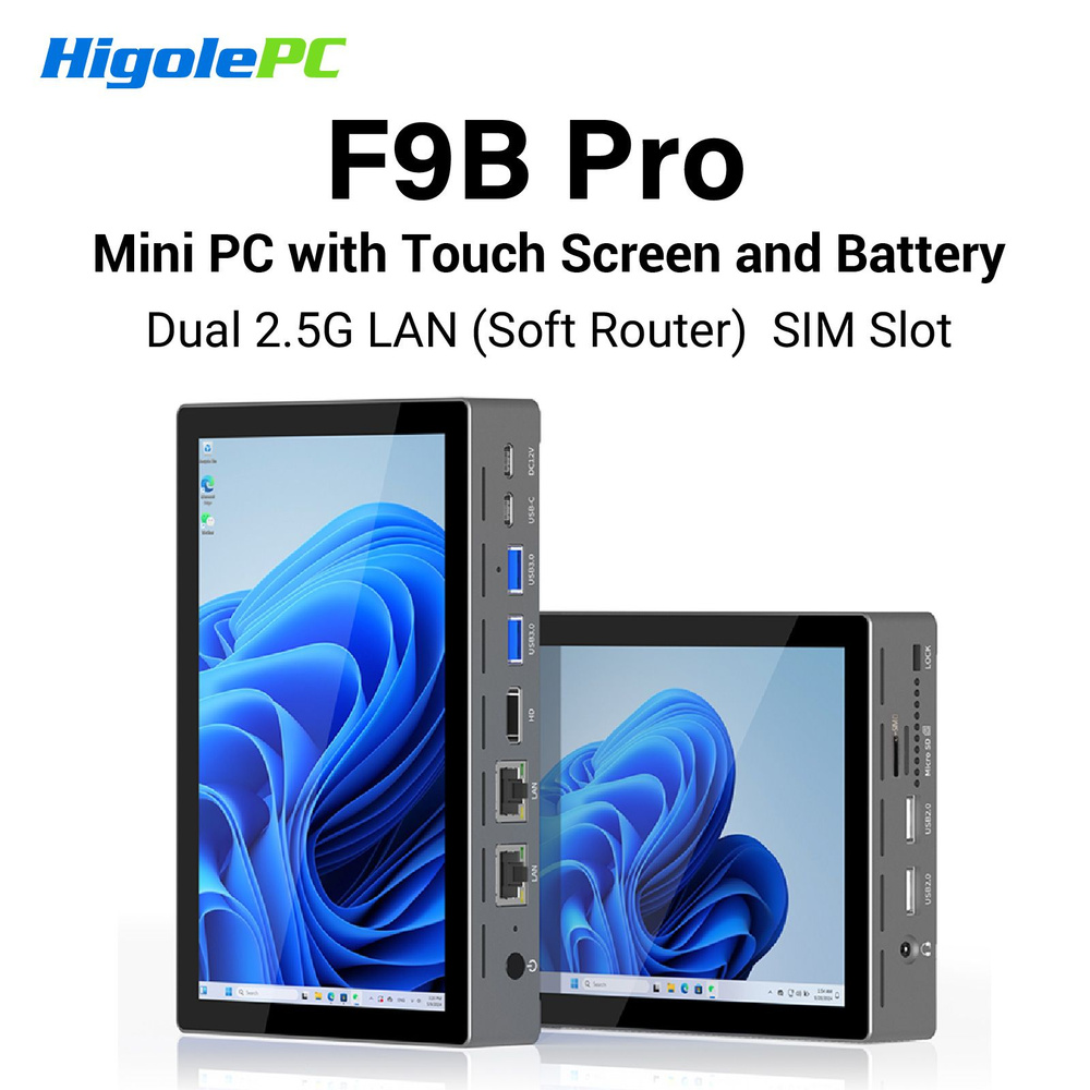 Higole Мини-ПК F9B Pro (Intel Alder Lake N95, RAM 16 ГБ, HDD 256 ГБ ...
