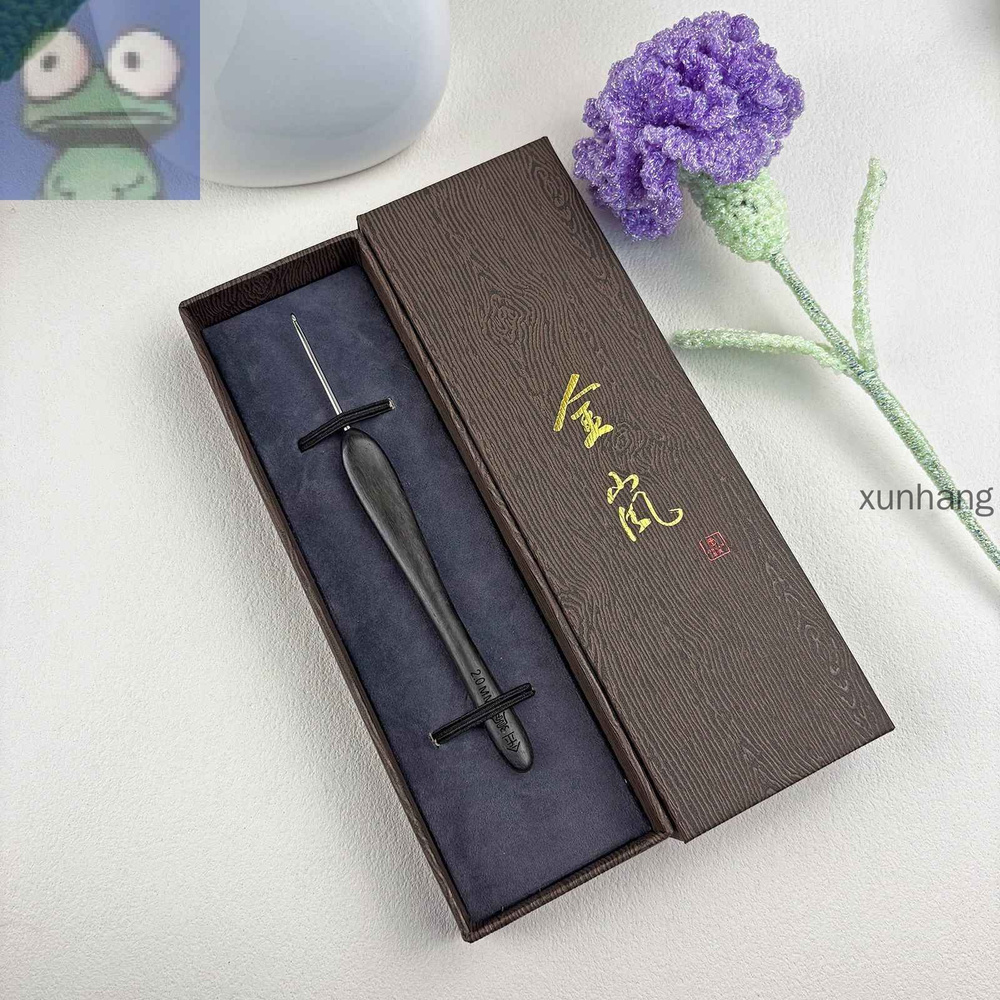 Крючок для вязания Jinlan с ручкой из эбенового дерева / 1,5 мм купить на OZON по низкой цене ...