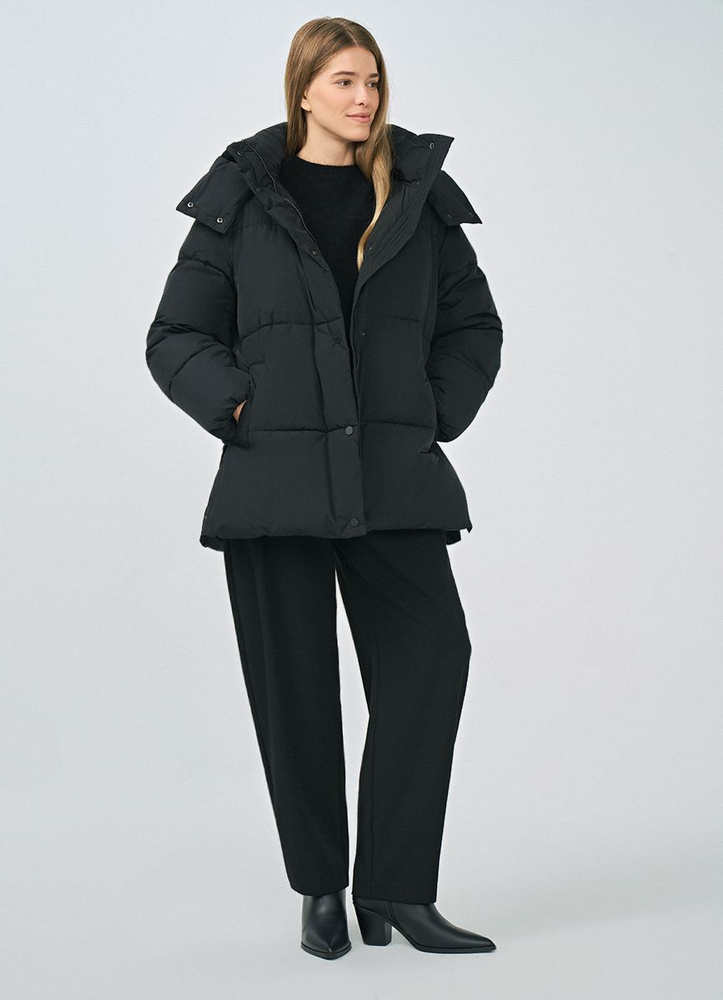 Куртка Женский O'STIN черный Текстиль, размер 48 На любой сезон Китай купить c доставкой на OZON ...