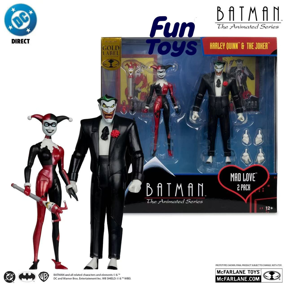 фигурки McFarlane Toys - Animated Adventure: Harry & the Joker, 1/10 ...