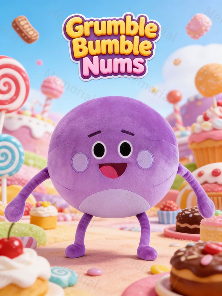Grumble Bumble Nums Plush Мягкие игрушки для дошкольного образования ...