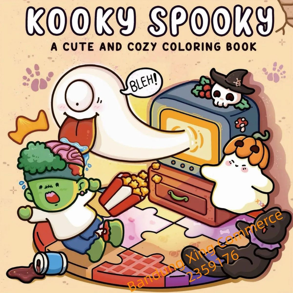 Раскраска антистресс для взрослых и подростков Coco Wyo -KOOKY SPOOKY ...