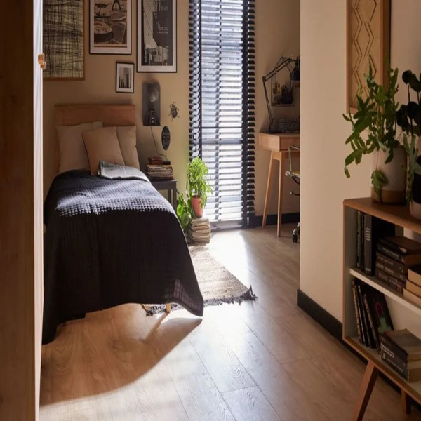 Плинтус VOX, ESPUMO, с прочным наружным слоем, влагостойкий, 2400*100мм, черный матовый ESP406 ...