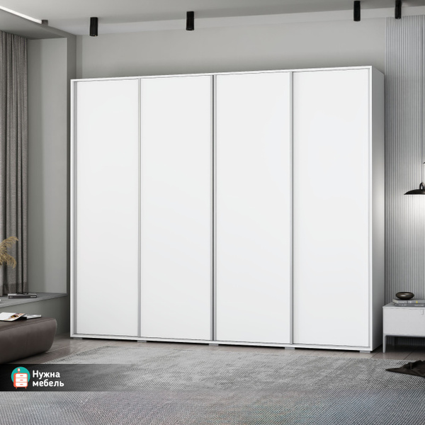 Шкаф-купе Нужна-Мебель Шкаф купе Бакс-49, 250x55x230 см купить c доставкой на OZON по низкой ...