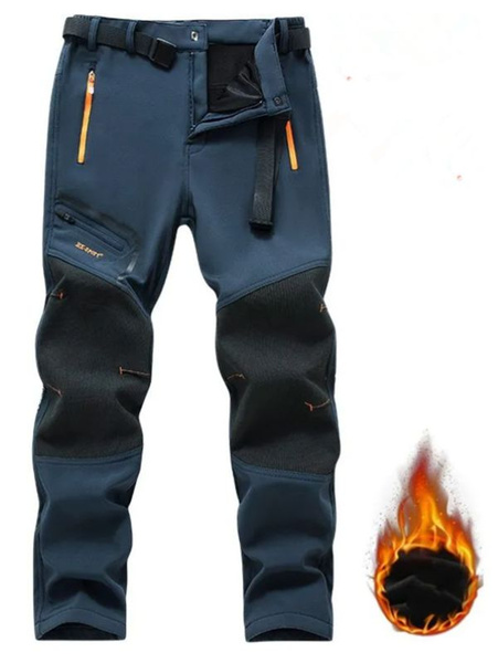 Брюки Мужской синий Softshell, Waterproof, размер 56 Молния На любой сезон, рост 160-190 Китай ...