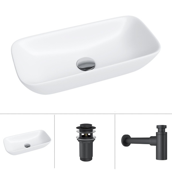 Накладная раковина для ванной Helmken 43448000 комплект 3 в 1: раковина на столешницу ...