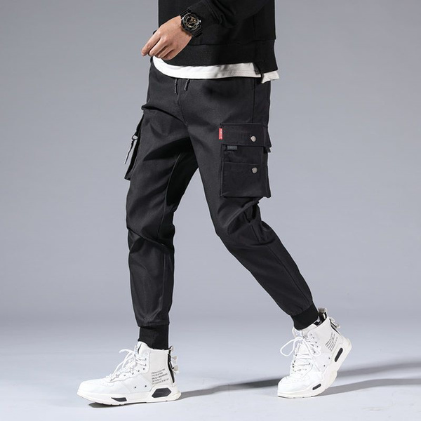 Брюки Мужской CHAOPAI джоггеры черный Полиэстер Повседневный, размер 50 Лето Карманы Китай ...