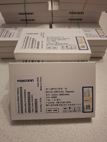 Аккумулятор FOXCONN (БЕЗ ОШИБКИ) для iPhone 13 Mini, 2600 mAh (коробка) купить на OZON по низкой ...