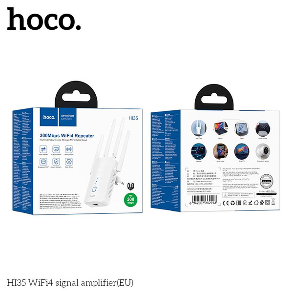 Усилитель сигнала HOCO HI35 300Mbps WiFi4 купить на OZON по низкой цене ...