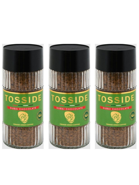 Кофе сублимированный Tosside Dubai Chocolade фисташка шоколад стекло 95 ...