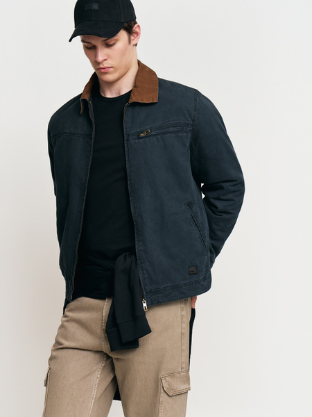 Куртка Мужской Zolla черный Хлопок, размер 52 Длинный Демисезон Китай купить c доставкой на OZON ...