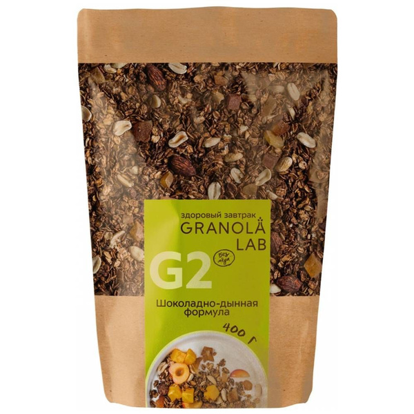 Гранола-мюсли GRANOLA.LAB G2 Шоколадно-дынная формула 400г купить на ...