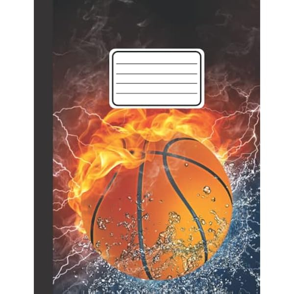 Composition Notebook Wide Ruled Basketball Sports Boys Girls Kids ...