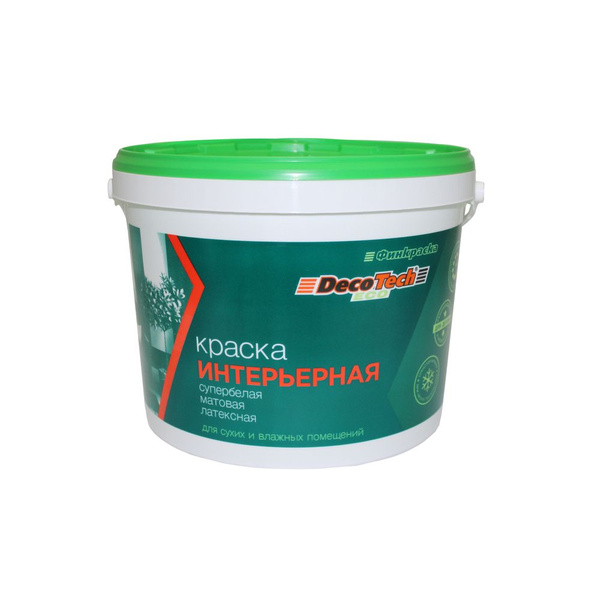 Краска DecoTech Eco водоэмульсионная, интерьерная, 3 кг купить на OZON по низкой цене (2760418976)