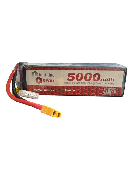 Аккумуляторная батарея LiPo для квадрокоптера 6S 5000mAh 160C XT60 ...