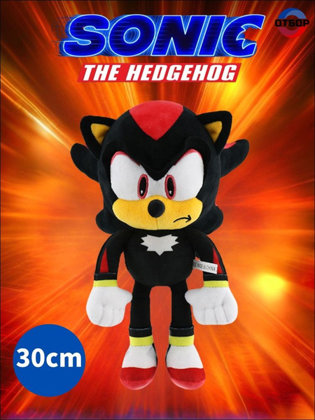 Плюшевая игрушка Sonic the Hedgehog, 27 см/средний размер, черная мышь ...
