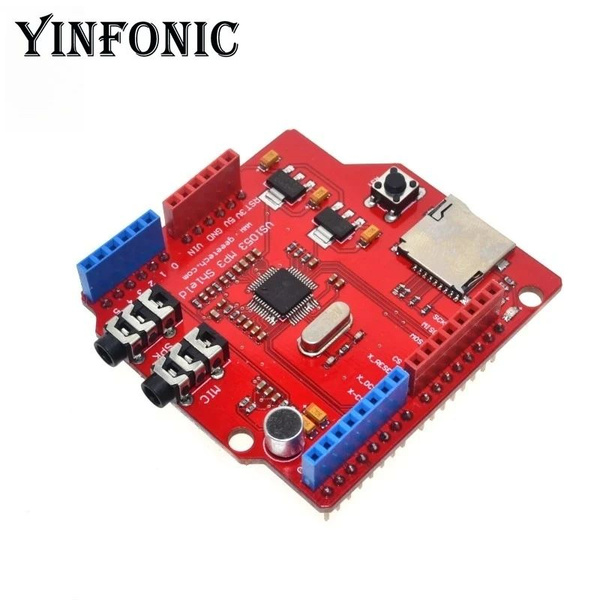 VS1053 Стерео аудио MP3 плеер Shield Record Decode Development Board ...