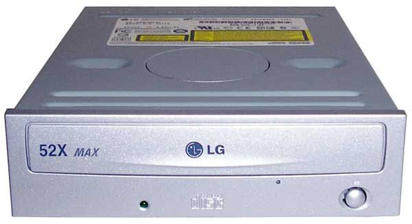Оптический привод IDE LG GCR-8523B CD-ROM Silver чтение 52X купить на ...