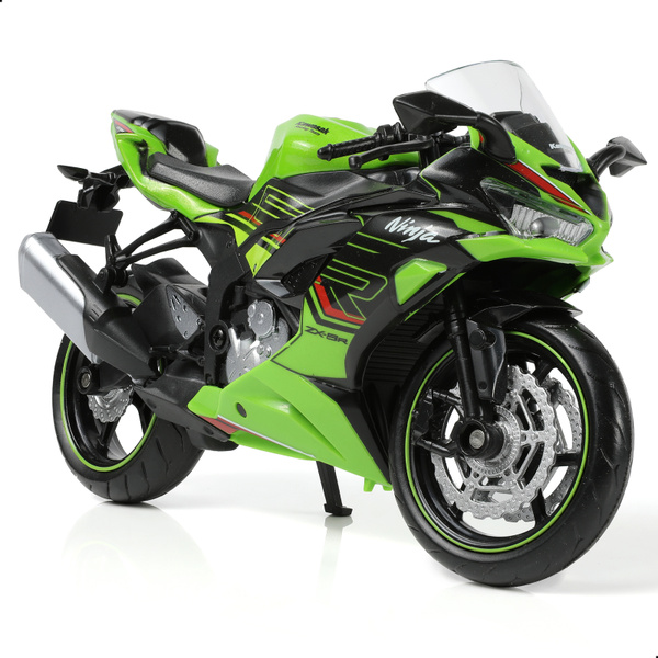 1:12 Модель мотоцикла для Kawasaki Ninja ZX-6R, металлическая литая с ...
